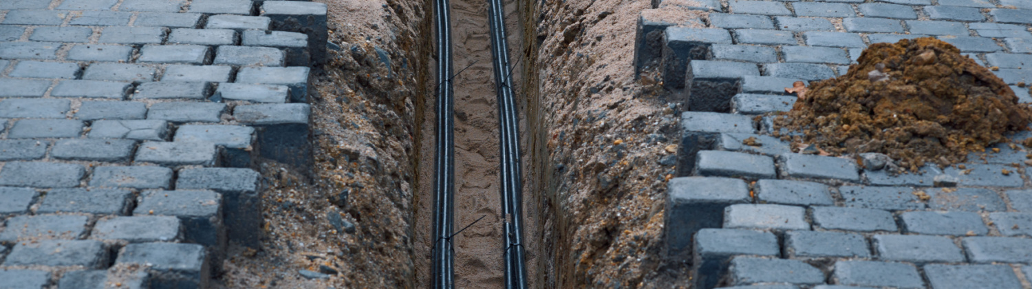 Trenching for Electrical Line in Brantford, ON - SITE Plus Electrical